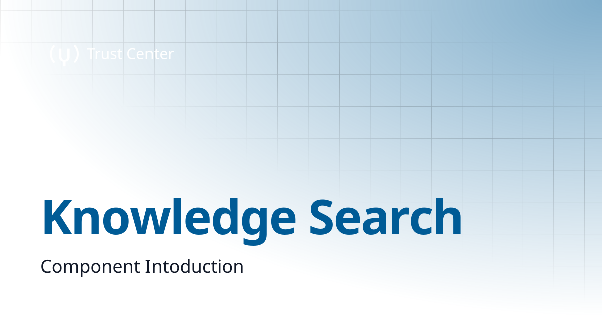 Knowledge Search | Syntphony Trust Center